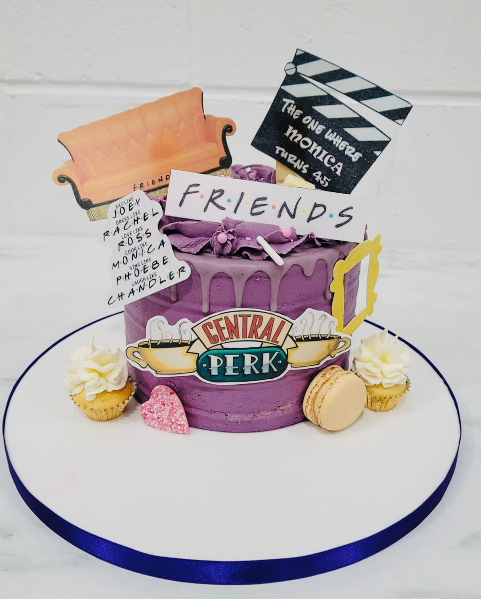 FRIENDS Drip Birthday Cake – Zara Cakes